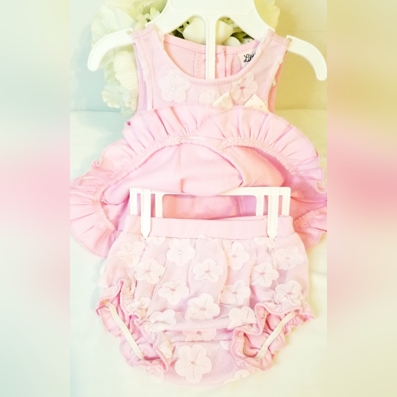 Little Lass | Matching Sets | Nwt Little Lass Baby Girls Outfit Pink ...